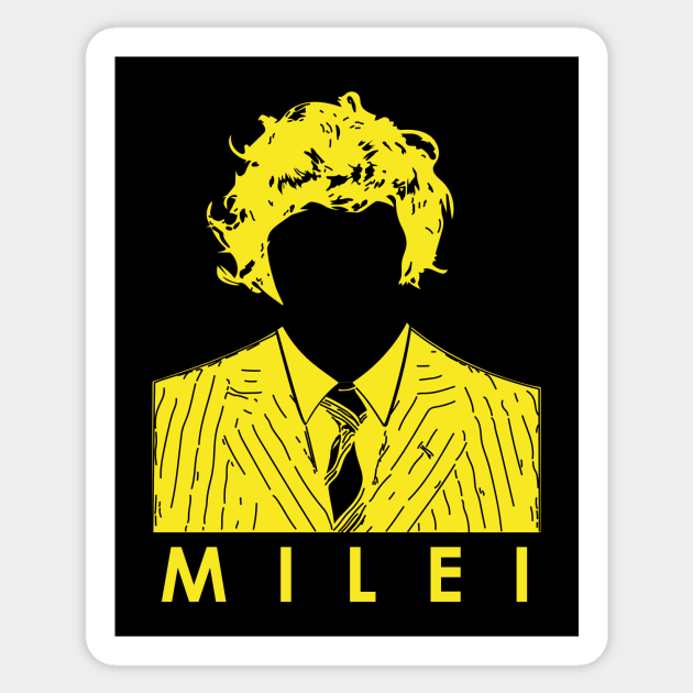 Milei Second Version - Milei - Sticker | TeePublic