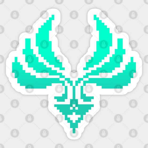 Anemo Elements Genshin Impact Pixel Art - Genshin Impact - Sticker ...