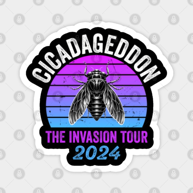 Cicada 2024 Cicadageddon Invasion Tour - Cicada 2024 - Magnet | TeePublic
