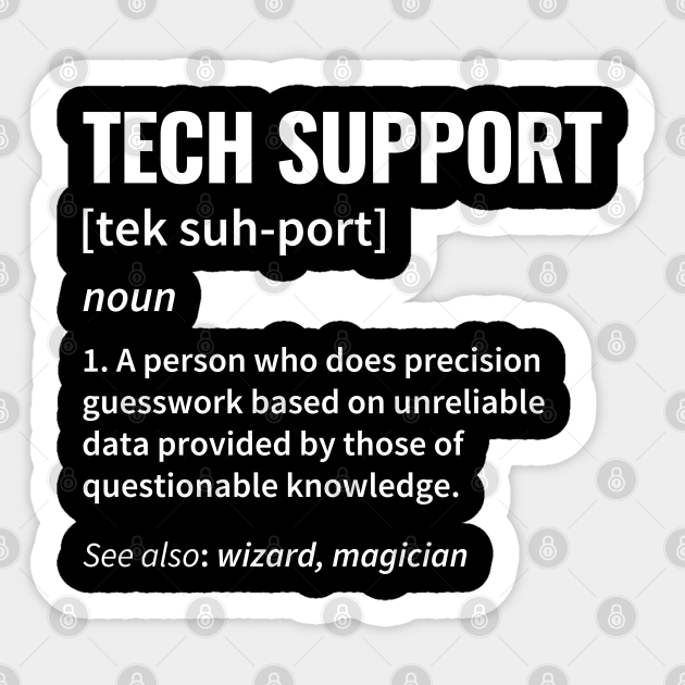 Technical Support Definition - Technical Support Definition - Sticker ...
