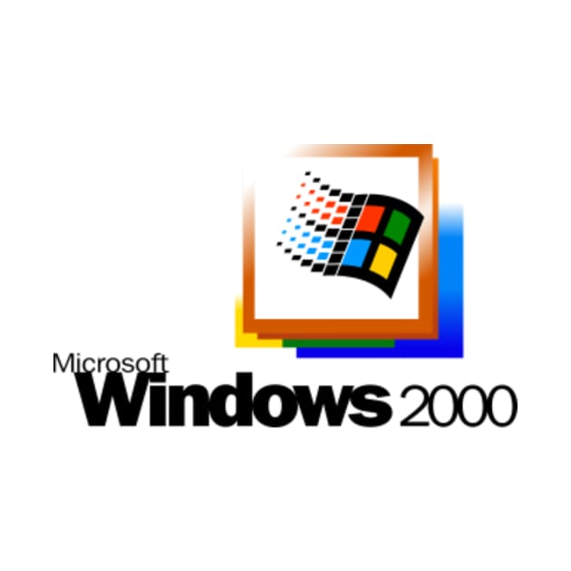 Windows 2000 Logo - Microsoft - T-Shirt | TeePublic