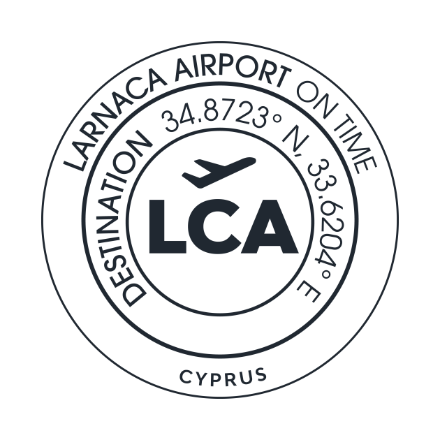 Airport code LCA Larnaca - Cyprus - T-Shirt | TeePublic