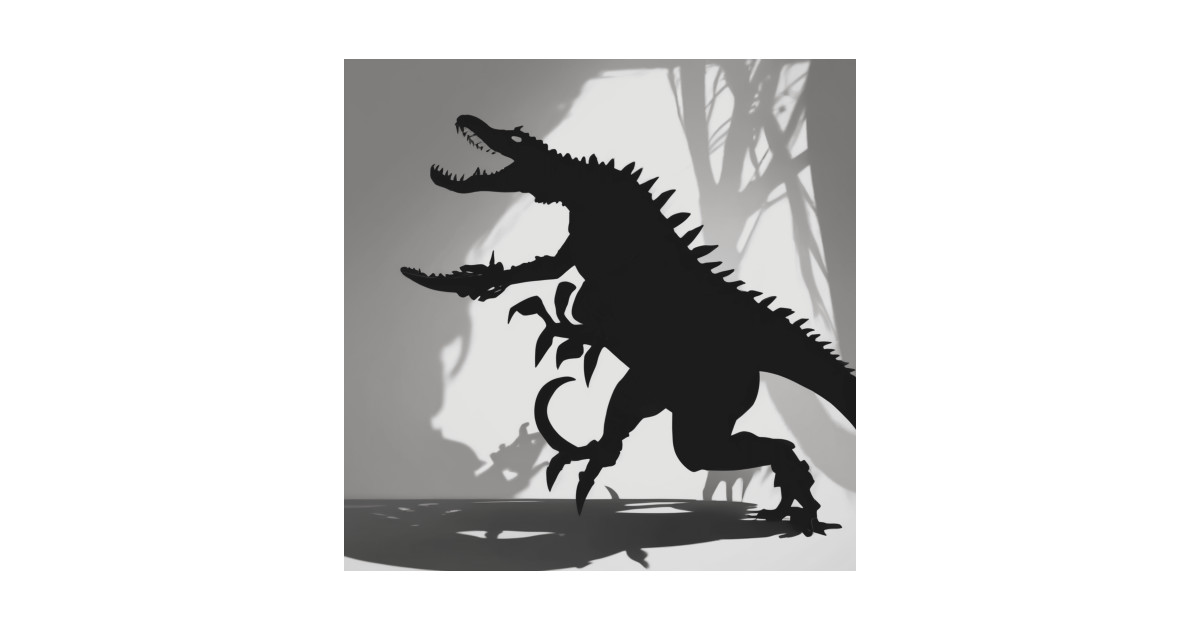 Alligator Shadow Silhouette Anime Style Collection No. 102 - Digital ...