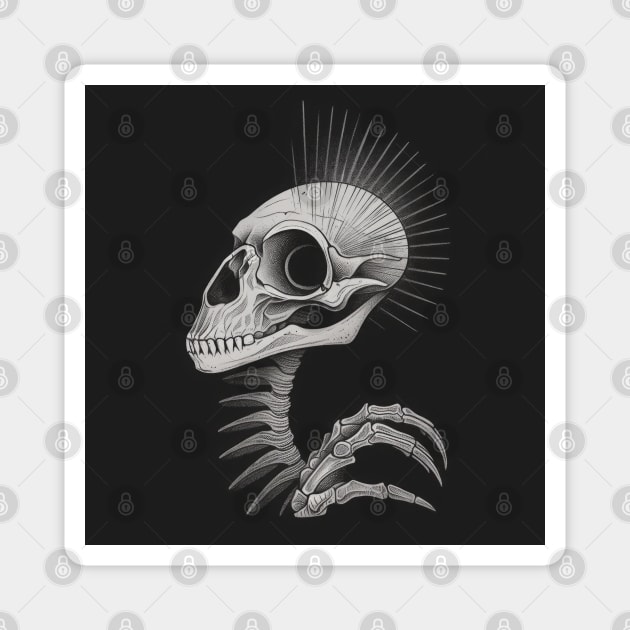 Sketch of an Alien Skeleton - Sketch Of An Alien Skeleton - Magnet ...