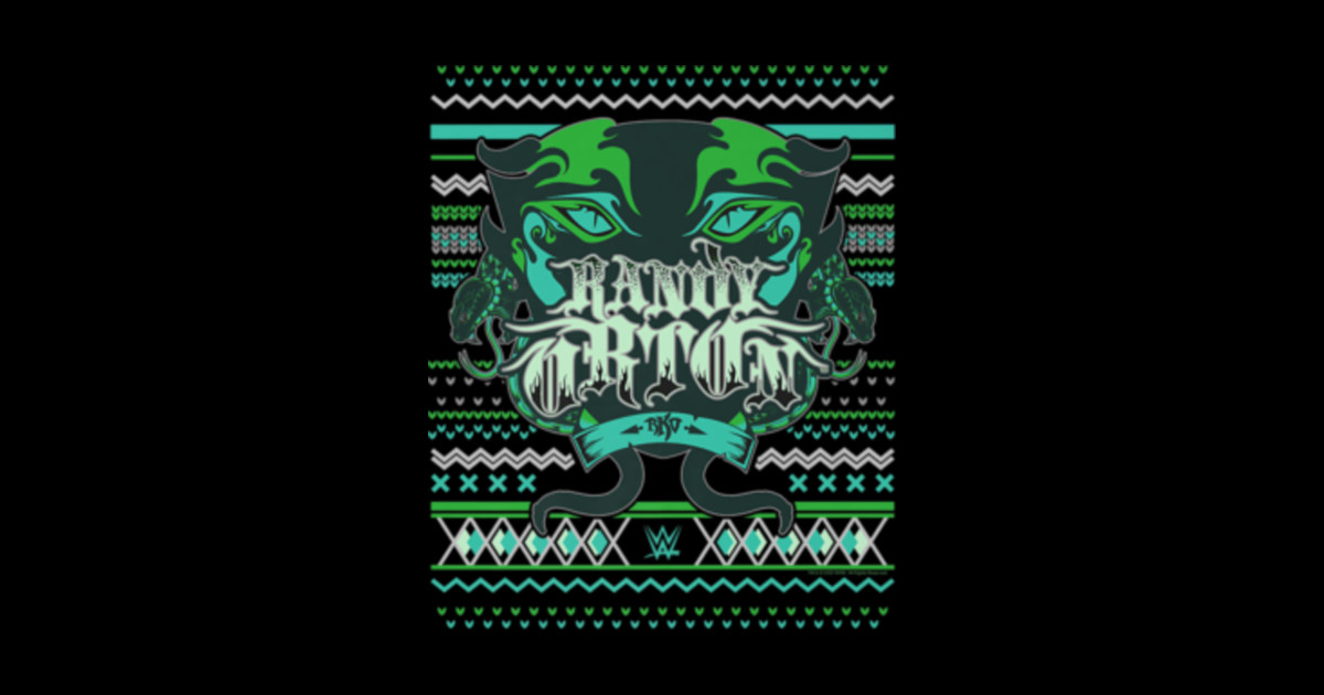 Randy Orton Christmas Ugly - Randy Orton - Sticker | TeePublic