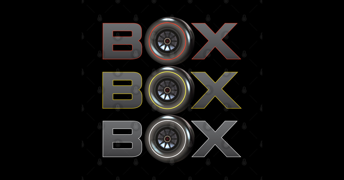 Box Box - F1 - Sticker | TeePublic