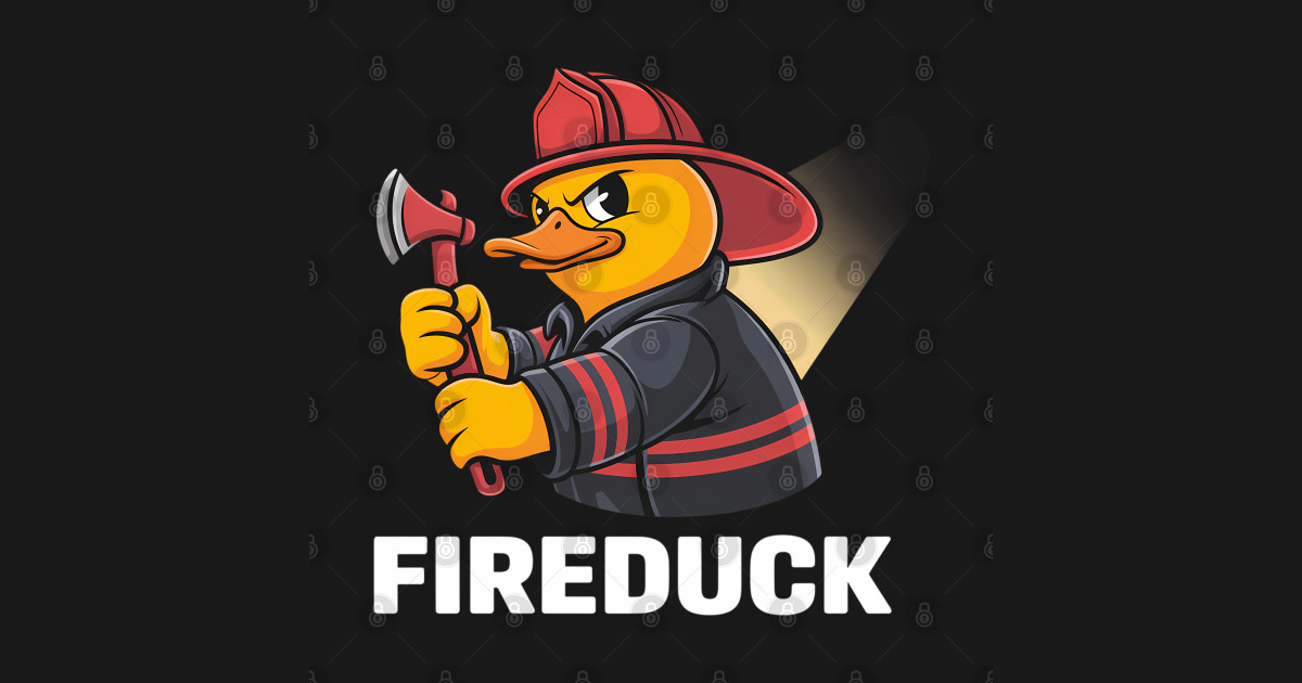 Firefighter Fireman Duck Fire Volunteer Duck - Firefighter Fireman Duck ...