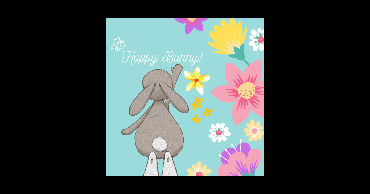 Happy Bunny! Series H - Cute Animal Gifts - Posters and Art Prints ...