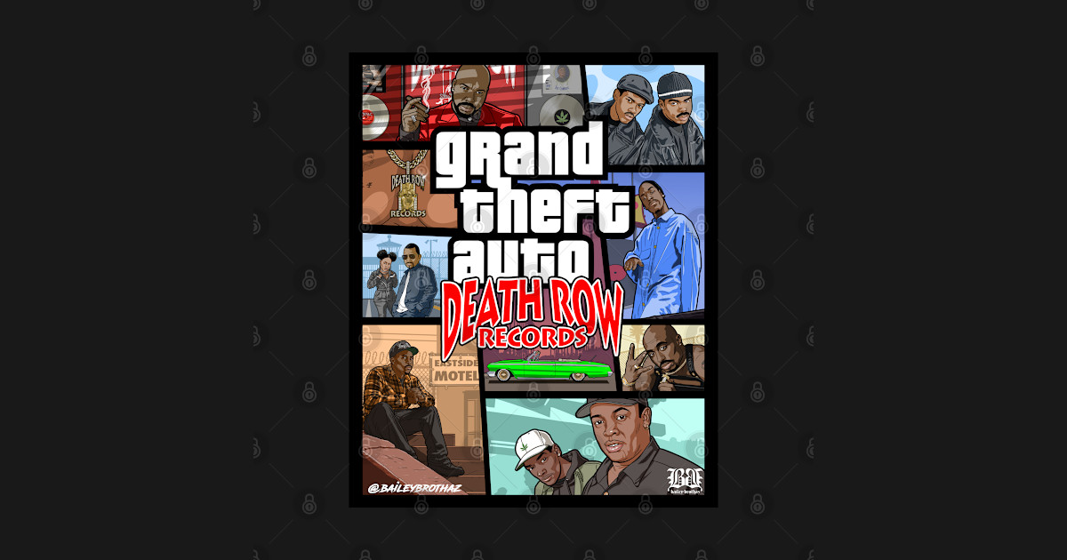 Tha Row GTA - Baileybrothaz - T-Shirt | TeePublic