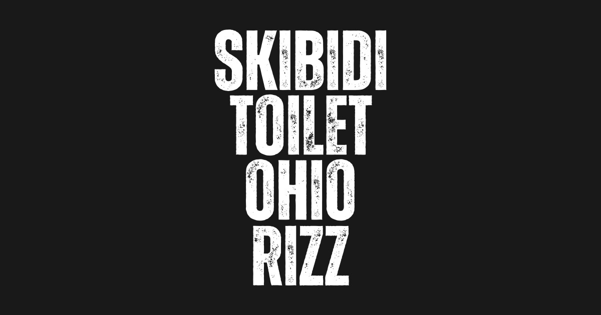 Skibidi Toilet Ohio Rizz Funny Meme Retro Vintage - Skibidi Rizz - T ...