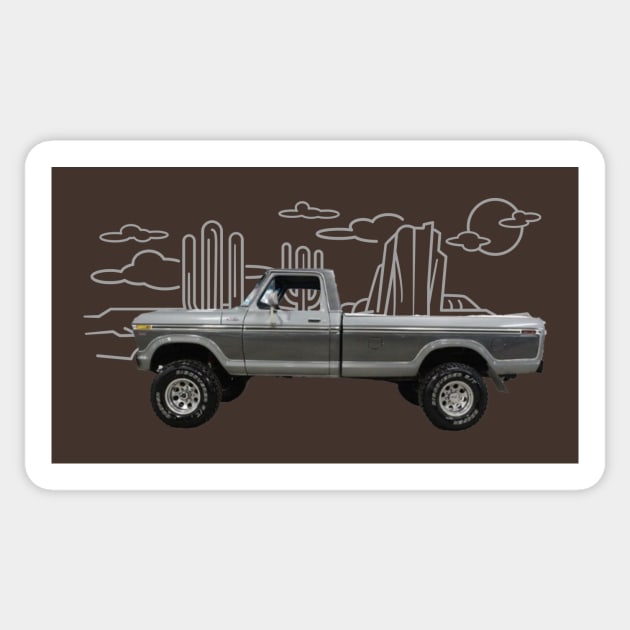 FORD F250 OBS TRUCK T-SHIRT - Ford - Sticker | TeePublic