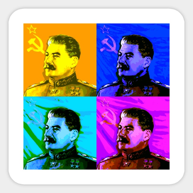 Pop Art - Joseph Stalin - Art - Sticker | TeePublic