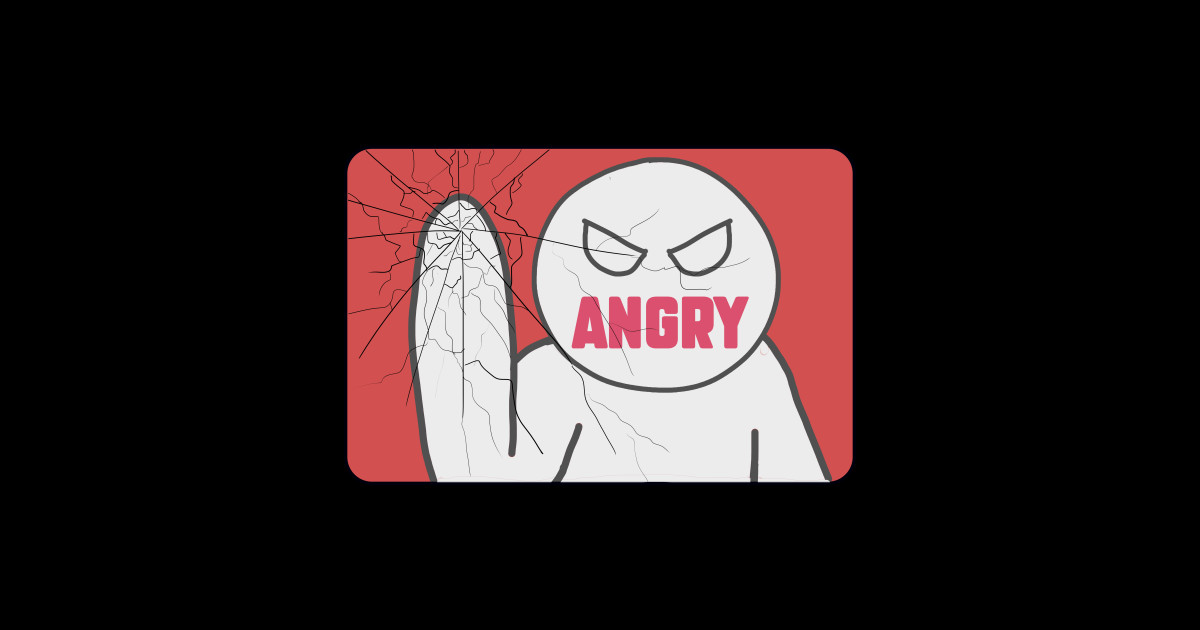 Angry - Anger - Sticker | TeePublic
