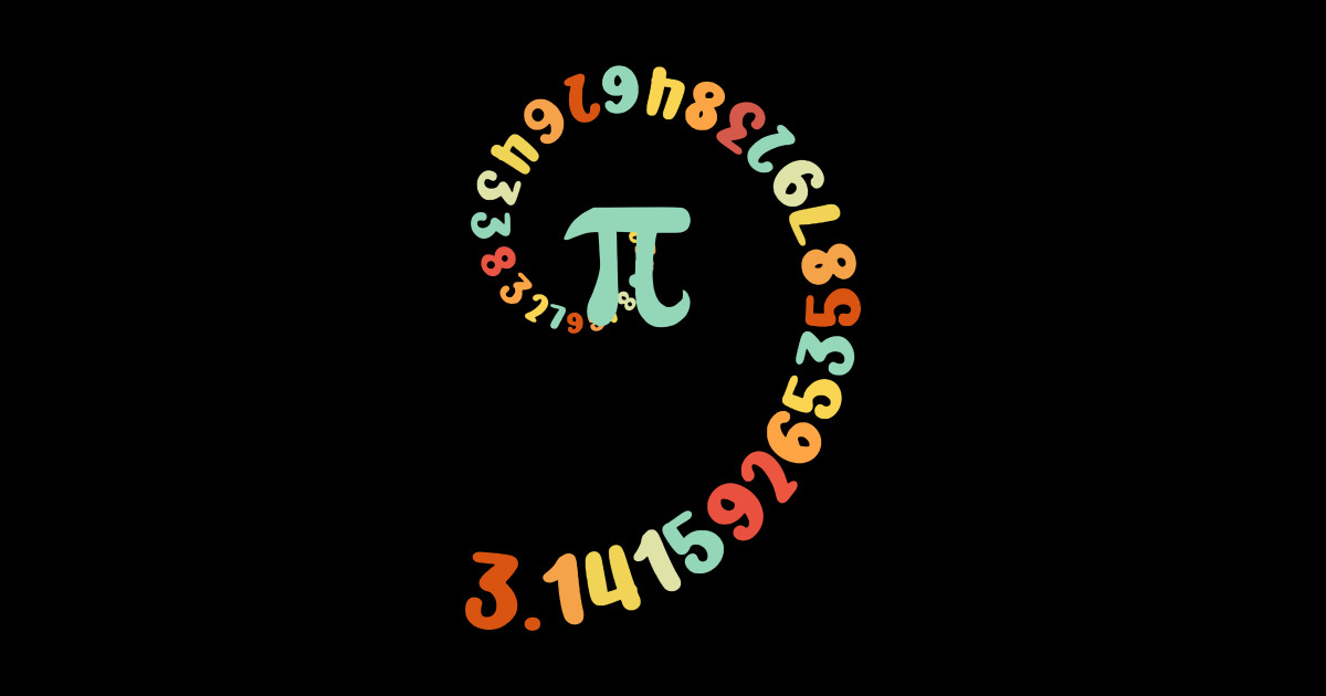 Pi Spiral – Retro-Inspired 3.14 Math Design - Pi Day - Sticker | TeePublic