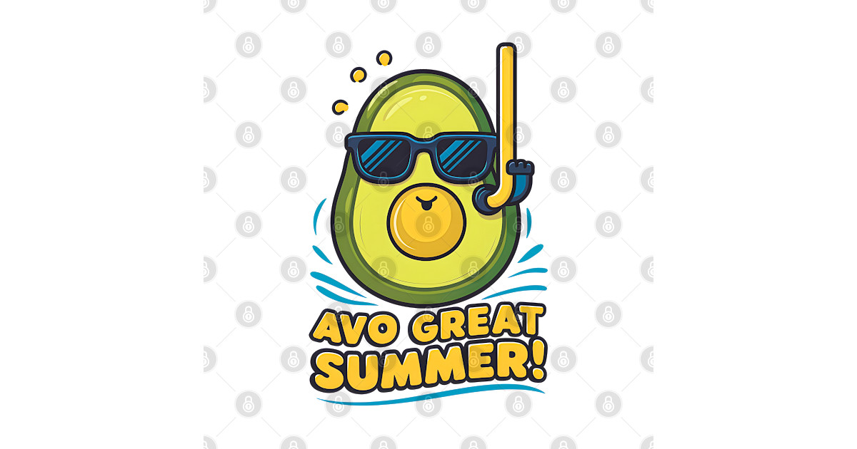 Avo Great Summer | Vacation Funny Avocado Lover gifts - Summer Vacation ...