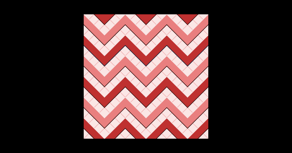 Stripes and squares pattern V. Red color - Pattern - Sticker | TeePublic