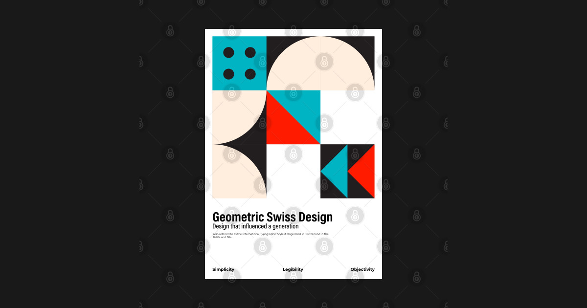 Geometric Swiss design - Geometric Swiss Design - T-Shirt | TeePublic