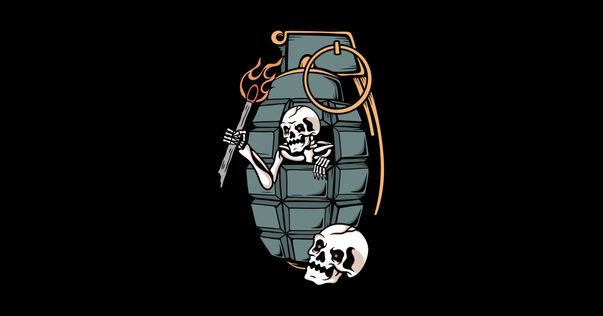 Bomb skull - Bomb - Sticker | TeePublic