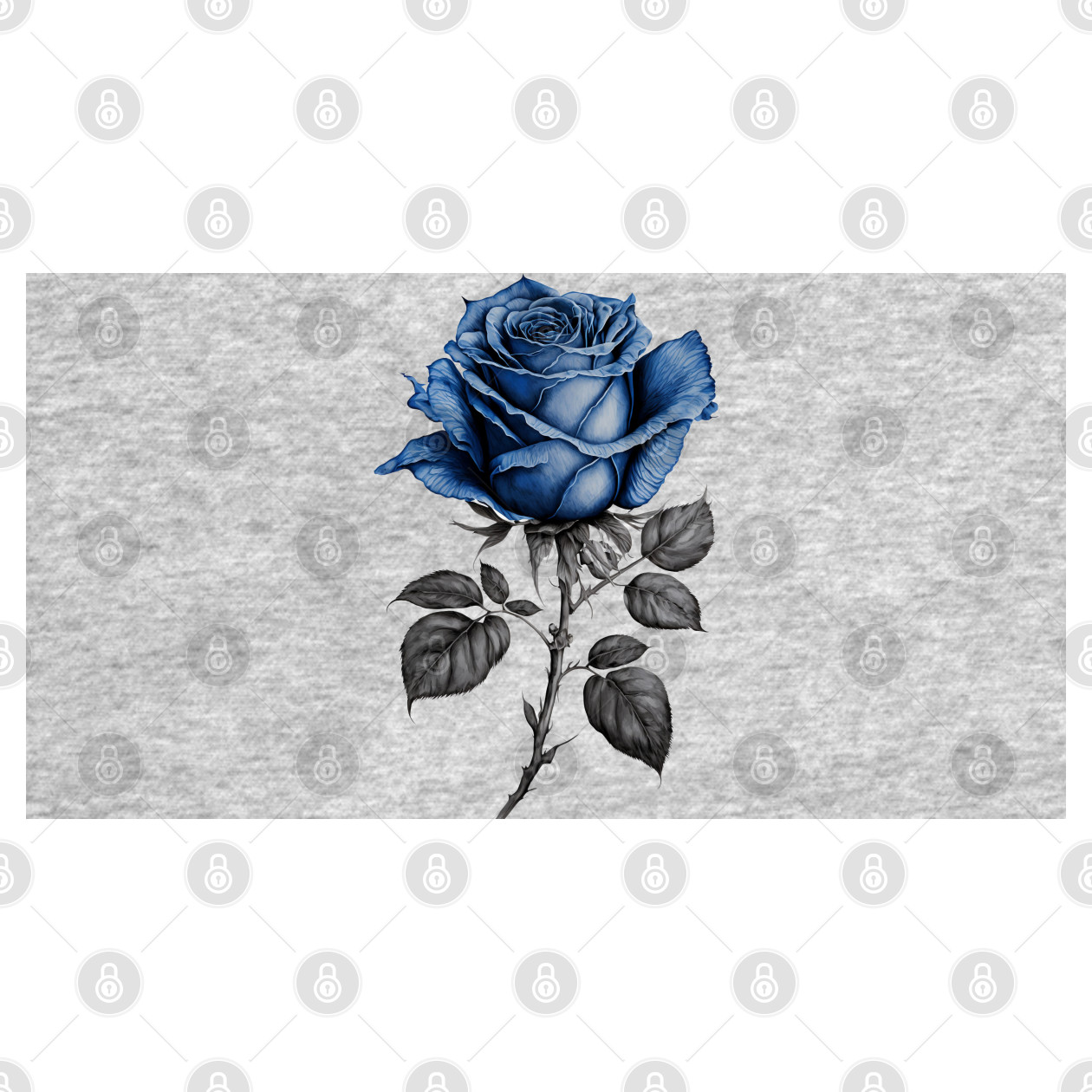 Blue Rose Drawing, Flower Drawing, Gift For Her - Rose - T-Shirt ...