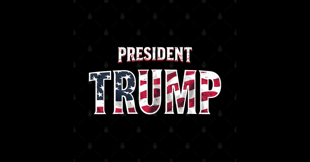 President Trump - President Trump - Sticker | TeePublic