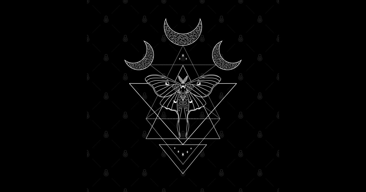 Celestial Luna Moth - Sacred Geometry - Posters and Art Prints | TeePublic