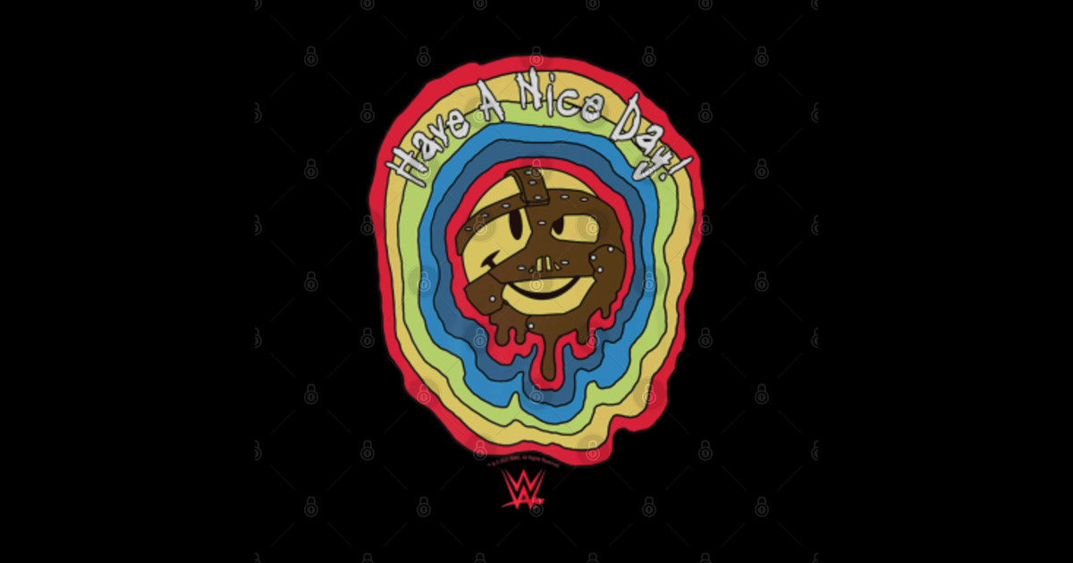 Mankind Have A Nice Day Drippy Logo - Mankind - Sticker | TeePublic