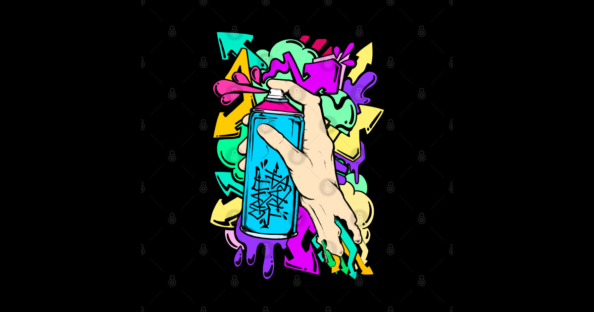 Spray Paint - Graffiti - Sticker | TeePublic