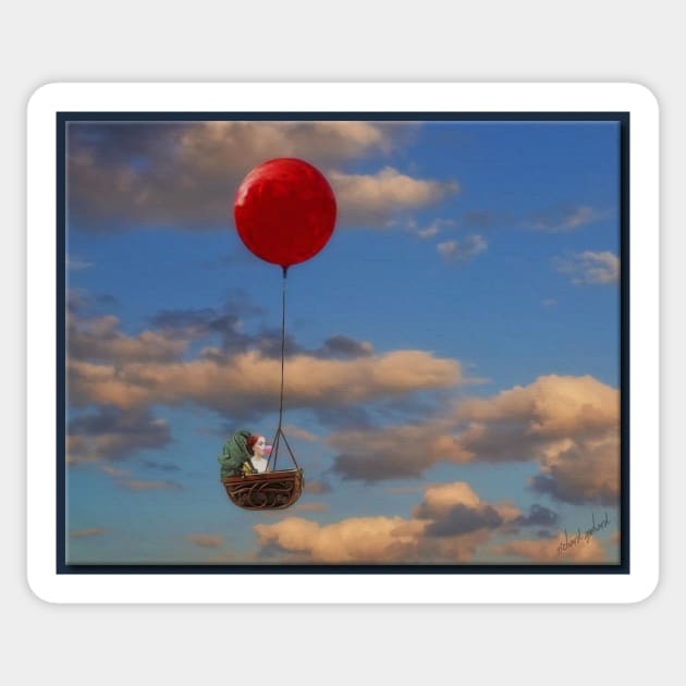 The Red Balloon - Balloon - Sticker | TeePublic