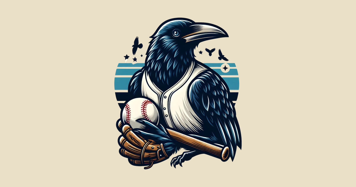 crows play baseball - The Crow - T-Shirt | TeePublic