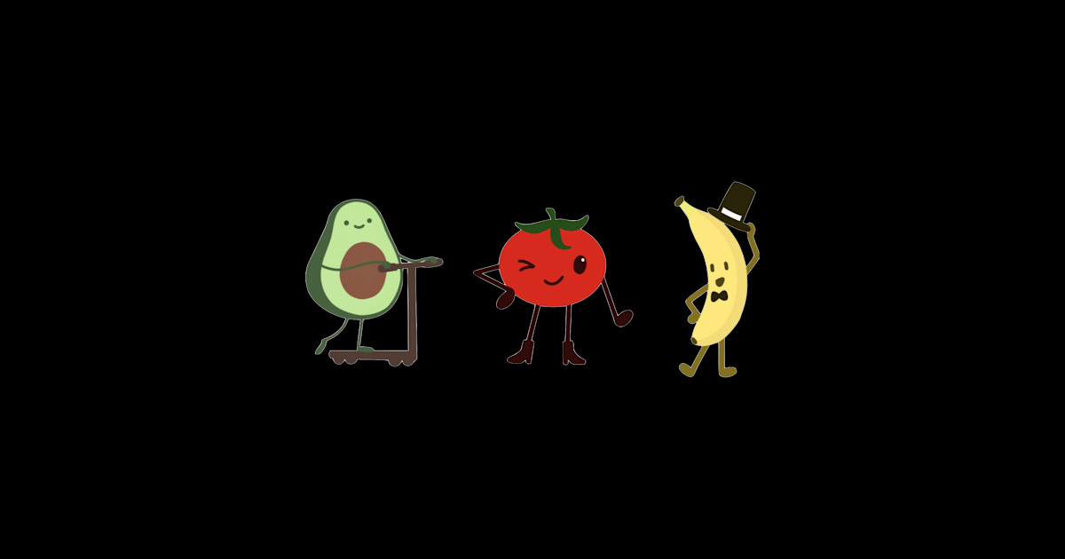 Foods with faces - Food - Sticker | TeePublic