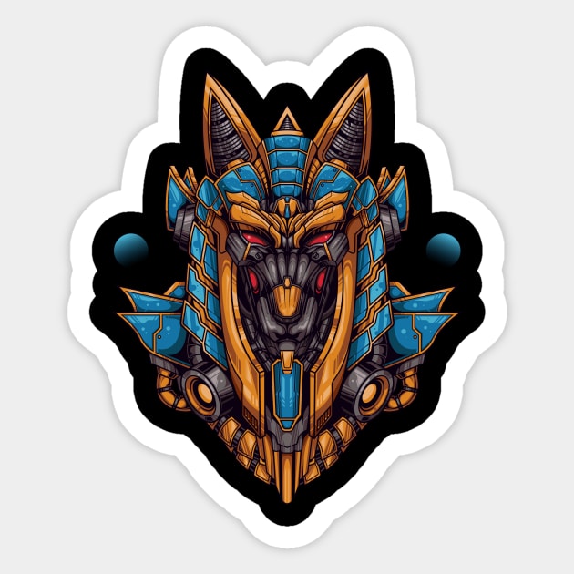 Cyber Anubis - Anubis - Sticker | TeePublic