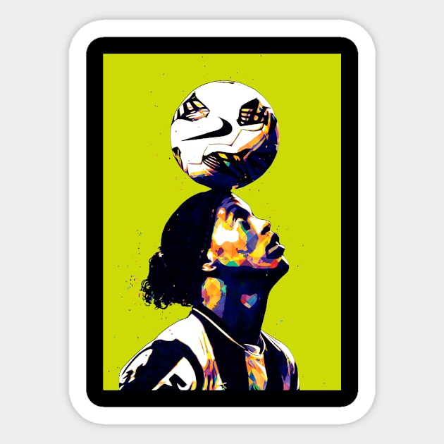 Ronaldinho pop art - Ronaldinho - Sticker | TeePublic