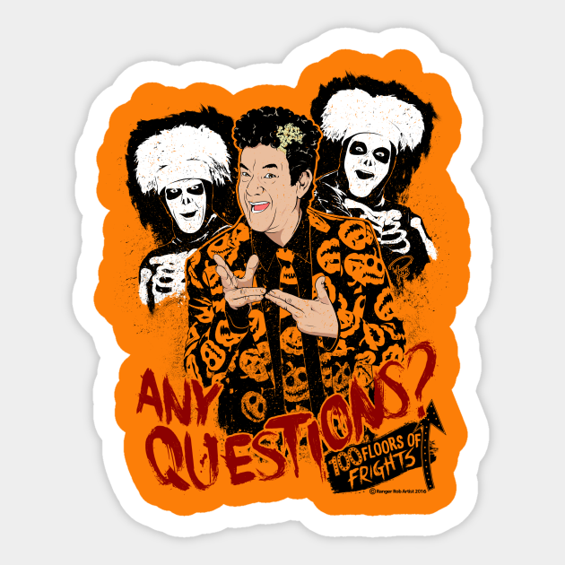 David S Pumpkins, Any Questions? - Davidpumpkins - Sticker | TeePublic