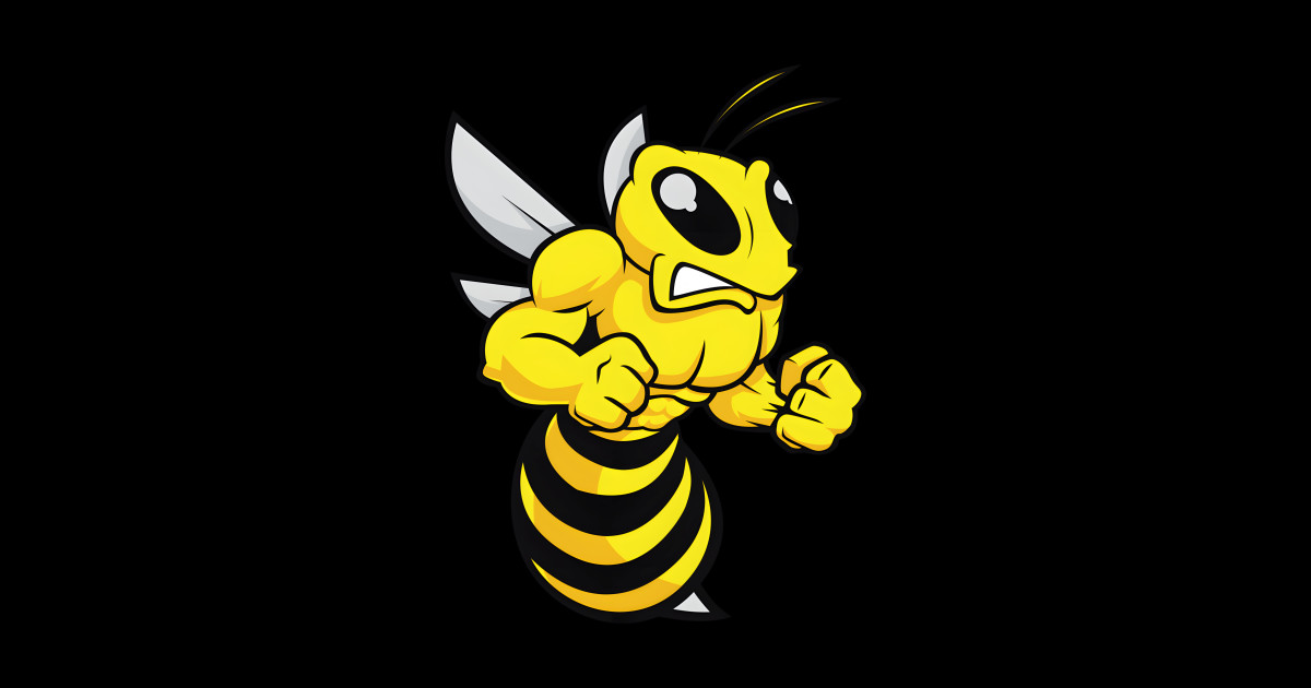 BEE BUMBLEBEE ANGRY HORNET WASP - Traveling - Sticker | TeePublic