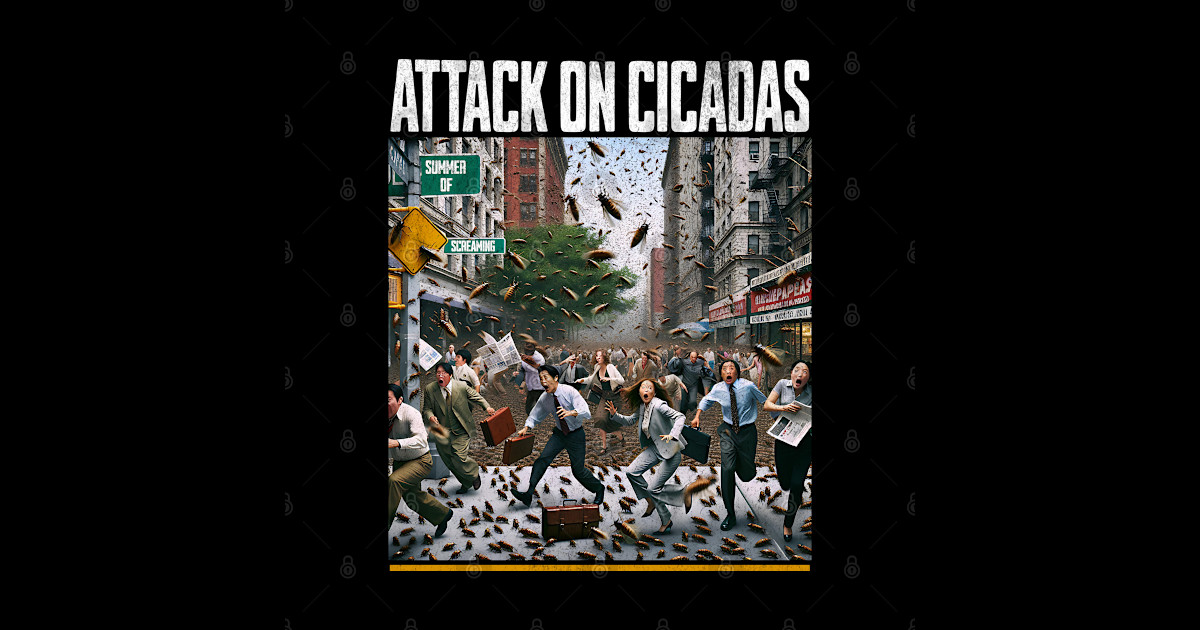 Attack On Cicadas - Cicada - Sticker | TeePublic