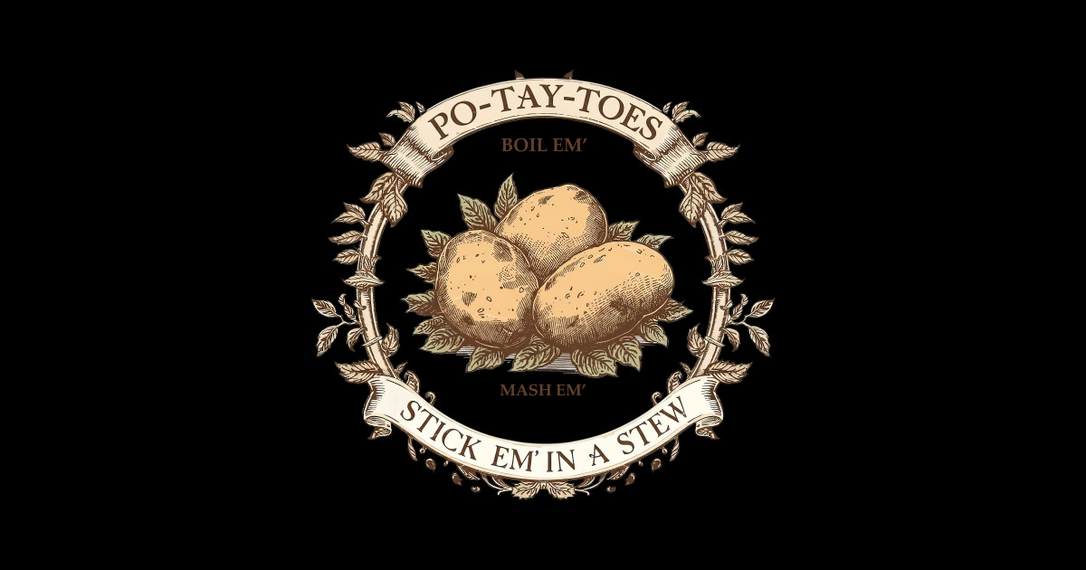 Christmas Po Ta Toes LOTR - Christmas Po Ta Toes - Sticker | TeePublic
