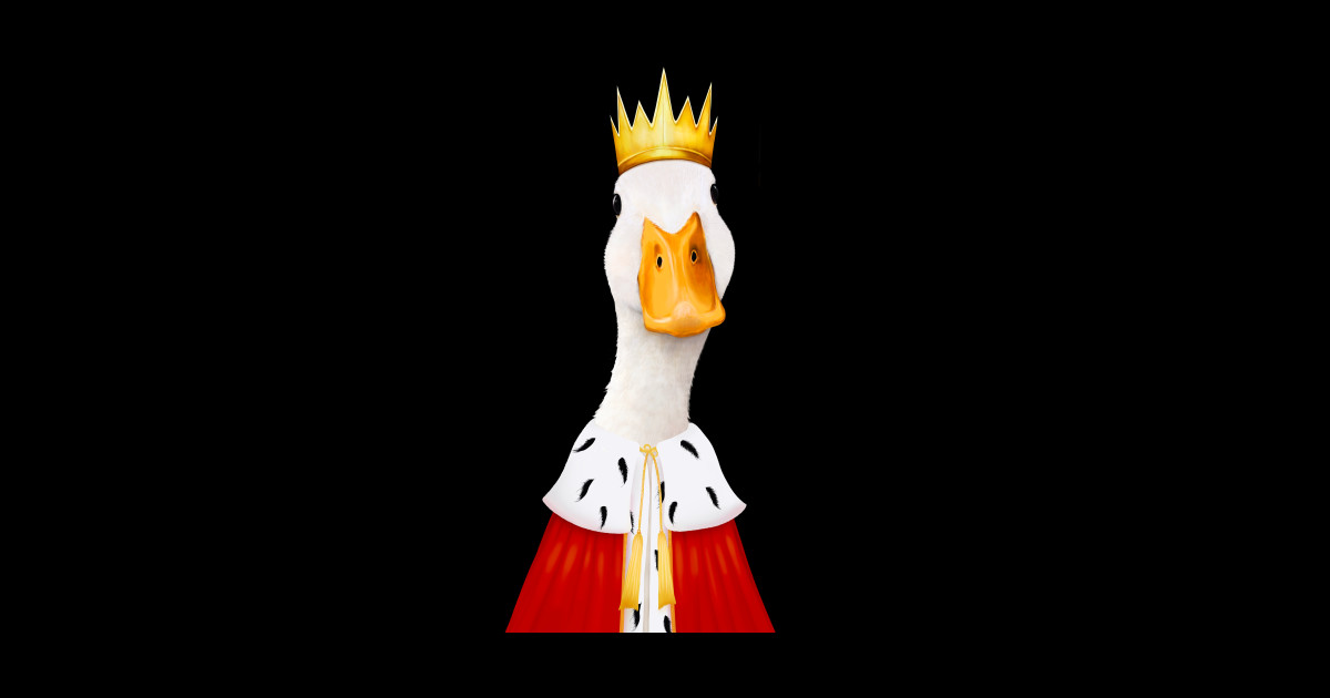 King goose - Goose - Sticker | TeePublic