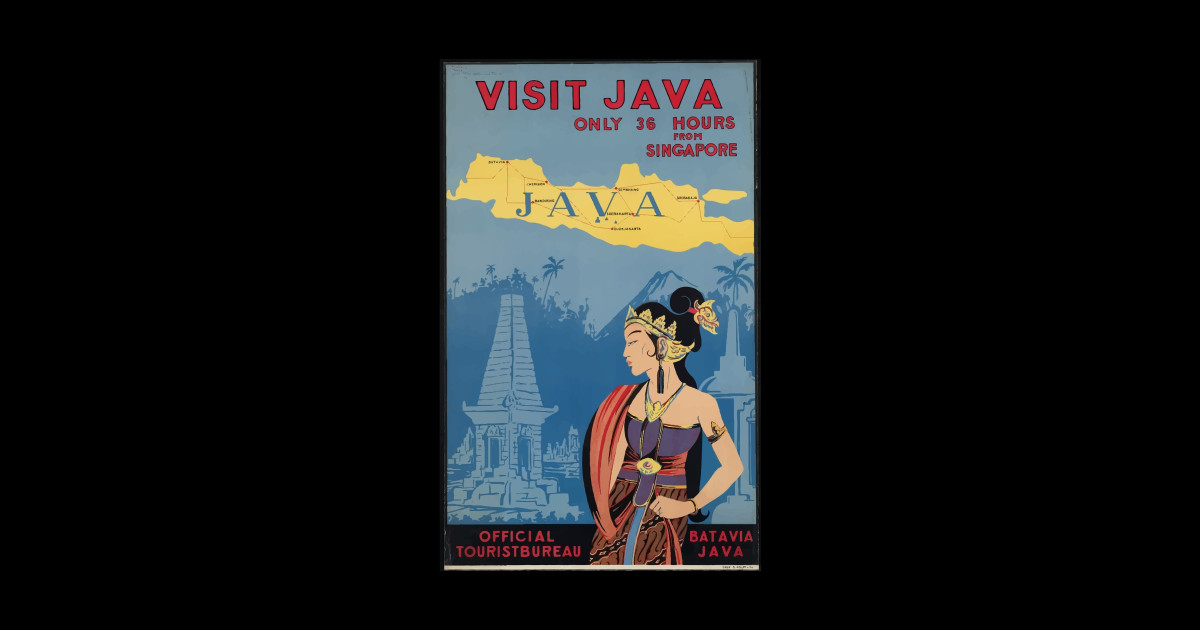Visit Java - Java Island - Sticker | TeePublic