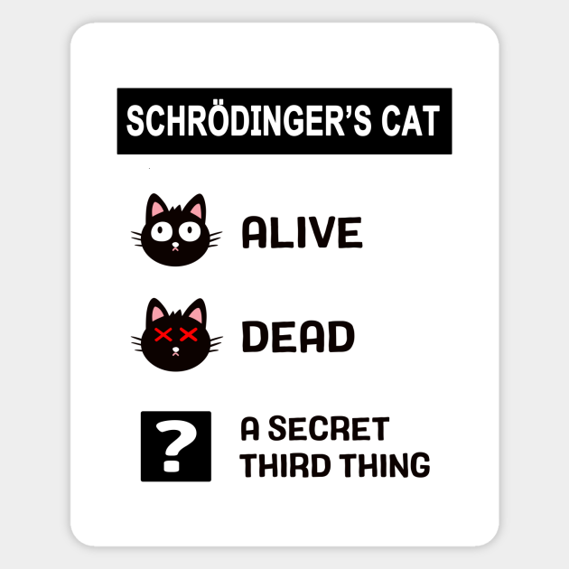 Alive Dead or Secret Third Thing - Schrodingers Cat Dead And Alive ...