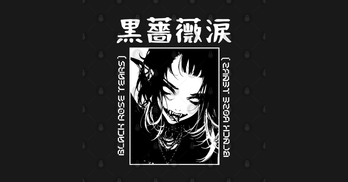 Gothic Demon Girl Creepy Anime Manga Streetwear - Gothic - T-Shirt ...