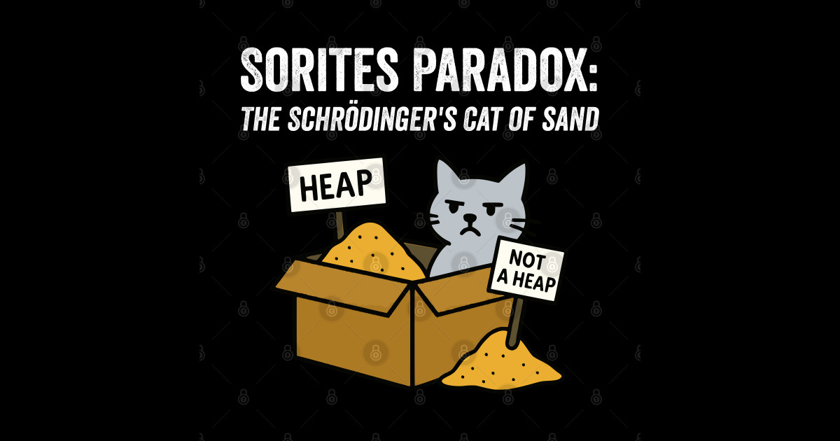 Sorites Paradox: The Schrodinger's Cat of Sand, funny design - Sorites ...