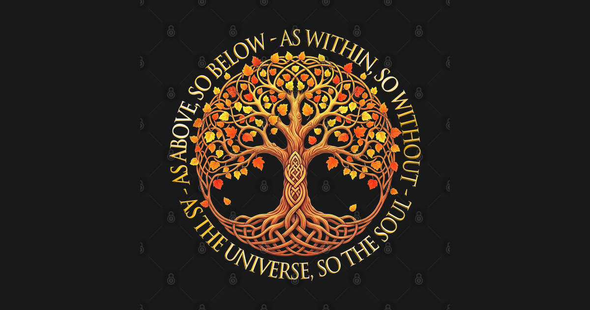 Tree of Life – As Above So Below - Tree - T-Shirt | TeePublic