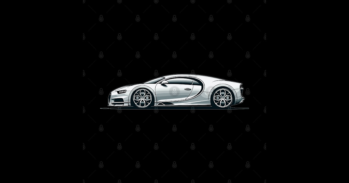 Bugatti Chiron - Bugatti - Sticker | TeePublic