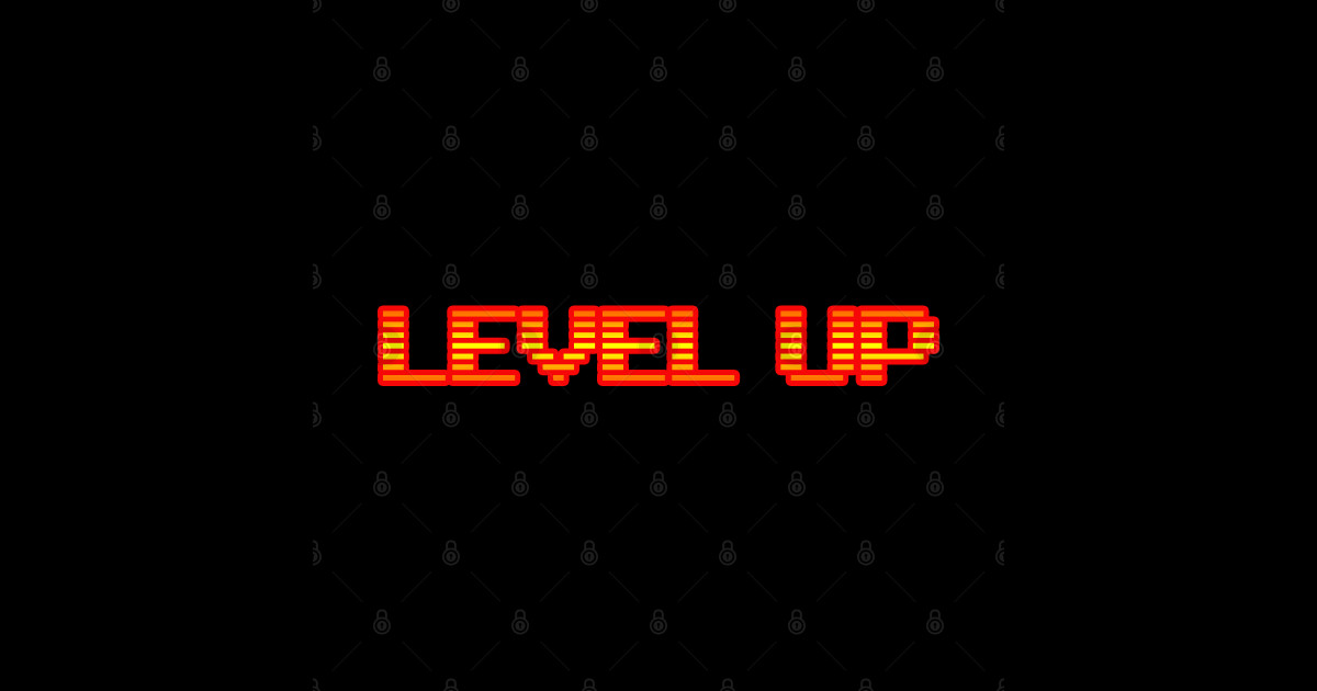 Level Up (Retro Edition, white background) - Level Up - Posters and Art ...