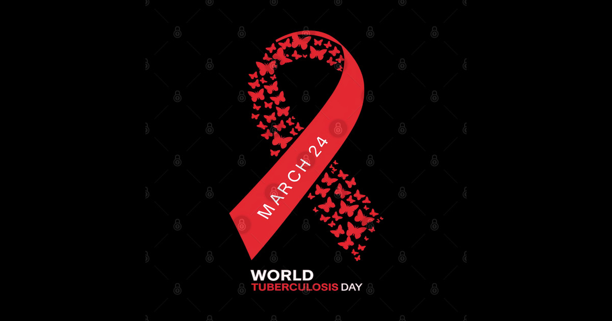 World Tuberculosis Day Ribbon - World Tuberculosis Day Ribbon - Sticker ...
