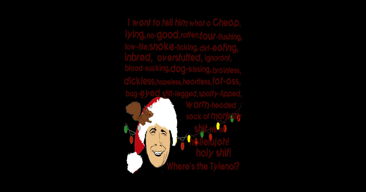 Clark Griswold Rant - Christmas Vacation Quote - Sticker | TeePublic