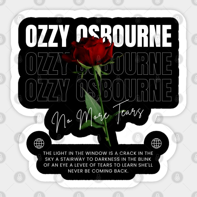 Ozzy Osbourne // Flower - Ozzy Osborne - Sticker | TeePublic