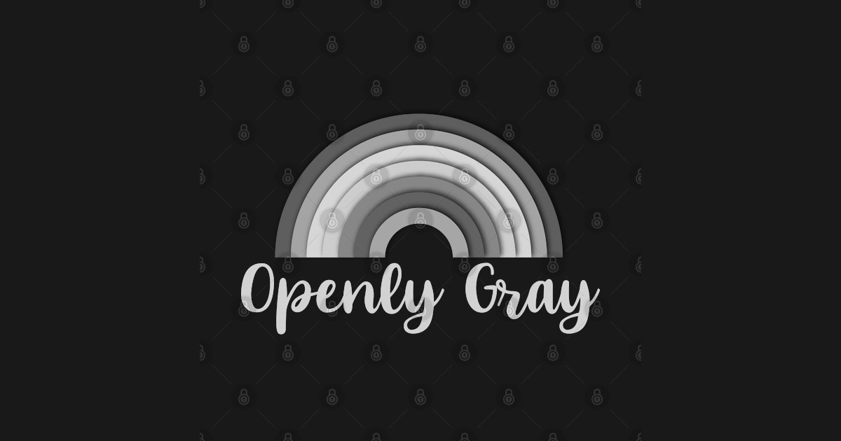 Openly Gray Grey Rainbow for a Gray Haired Friend - Gray Hair - T-Shirt ...