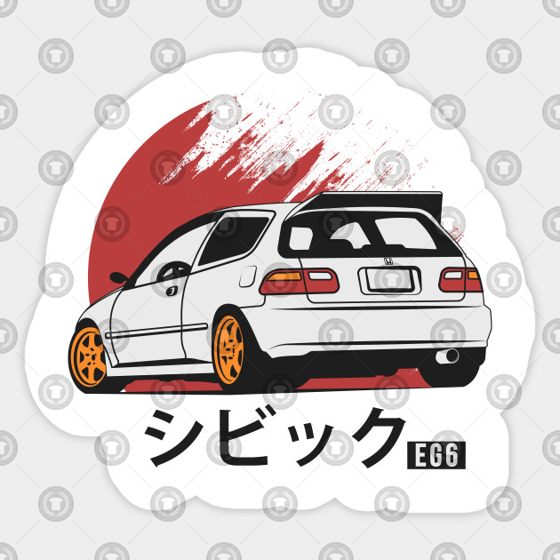 EG6 - Civic - Sticker | TeePublic