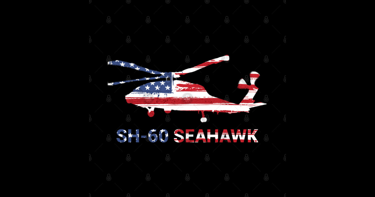 SH-60 seahawk helicopter - Sh 60 Seahawk Helicopter - Sticker | TeePublic